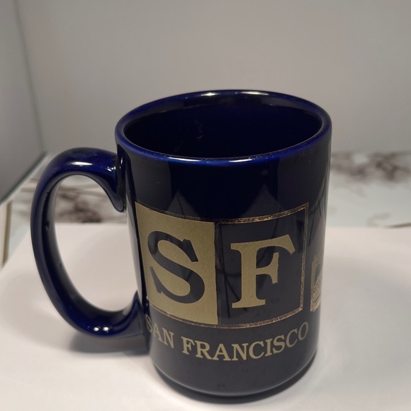 SNCO | Dining | Vintage Snco San Francisco Cobalt Blue Gold Gilding 45 ...